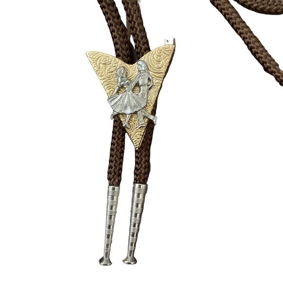 Accessories | Bolo Tie Western Two Tone Made In Usa Featuring Dancing ...